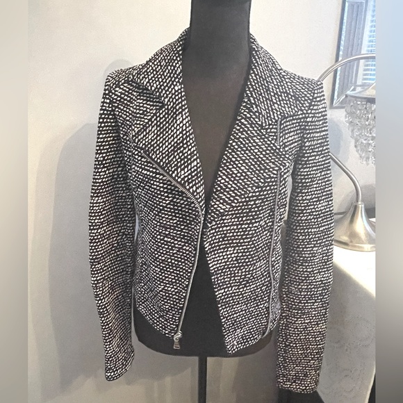 Express | Jackets & Coats | Express Black And White Tweed Jacket | Poshmark